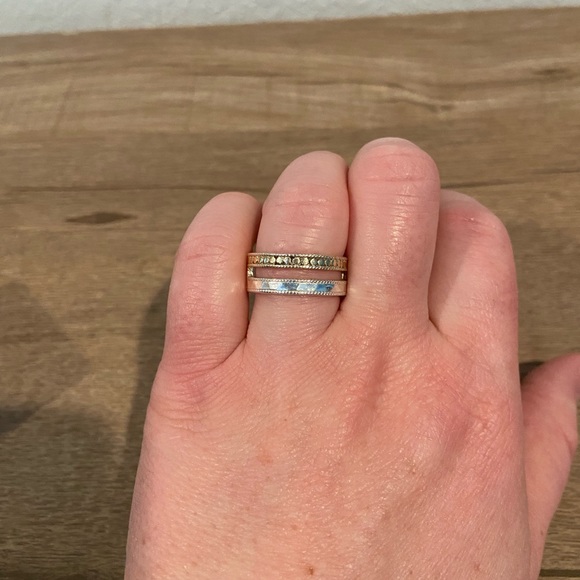 Anna Beck | Jewelry | Anna Beck Two Toned Faux Stack Ring | Poshmark